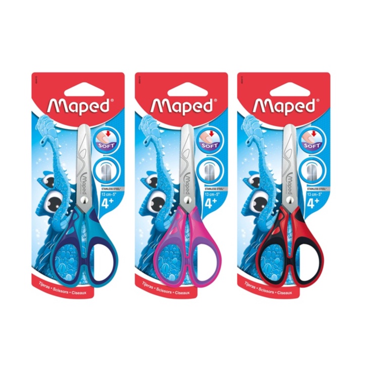 Maped Essential Soft Right Hand Scissors 13cm | Shopee Singapore