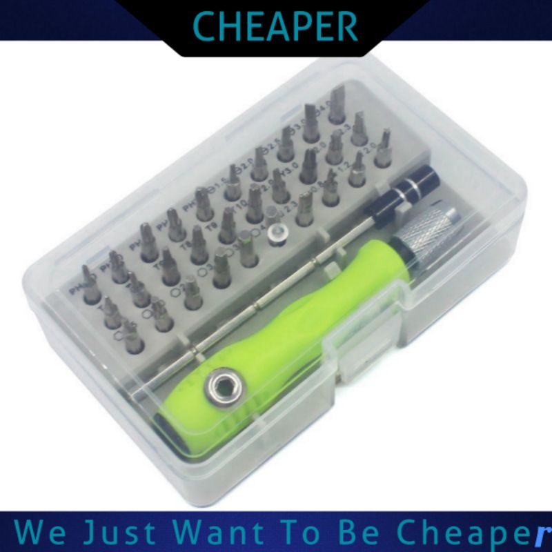 32 in 1 Dua Arah Magnetic Screw Driver Set Lengkap dalam Kotak ...