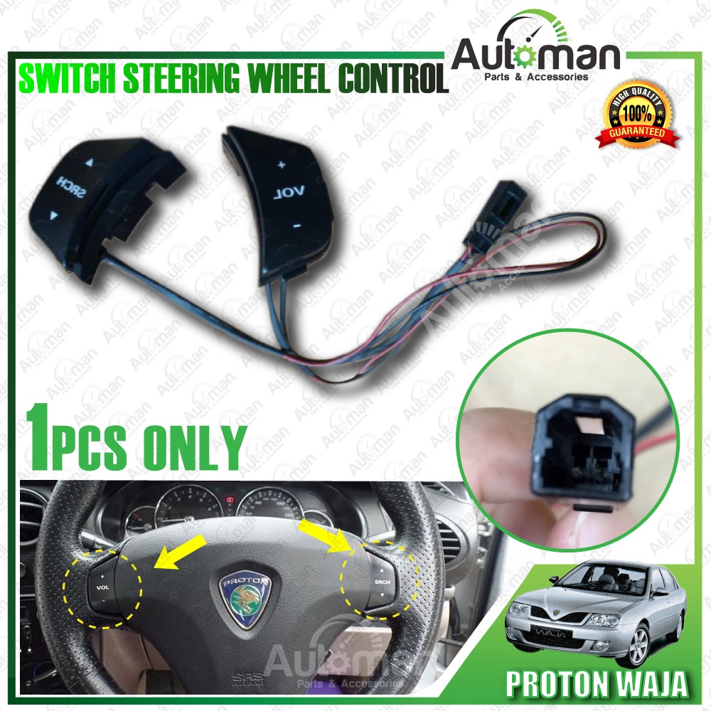 Proton Waja Steering Wheel Control Volume Search Switch Button Steering ...