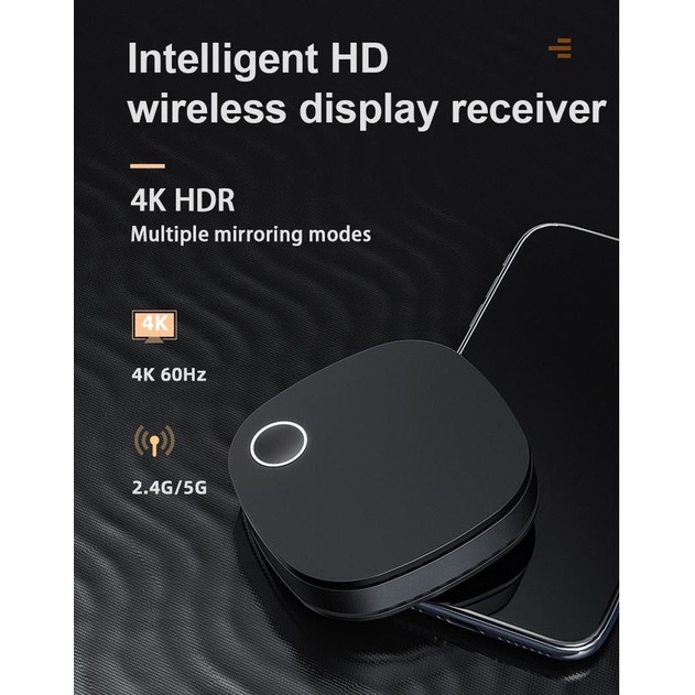 Mirascreen G54 Wireless Display Adapter Miracast 4K UHD Mirror Screen ...