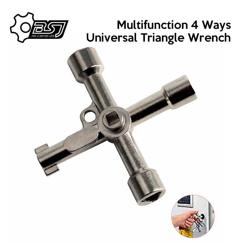 Cross Switch Key Wrench With Accessories Universal Square Triangle ...