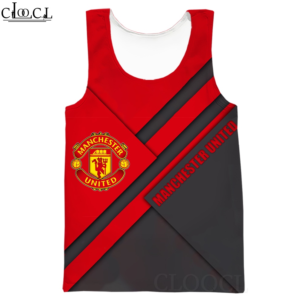 CLOOCL Manchester United Football Team Jersey Vest 3D Print Summer ...
