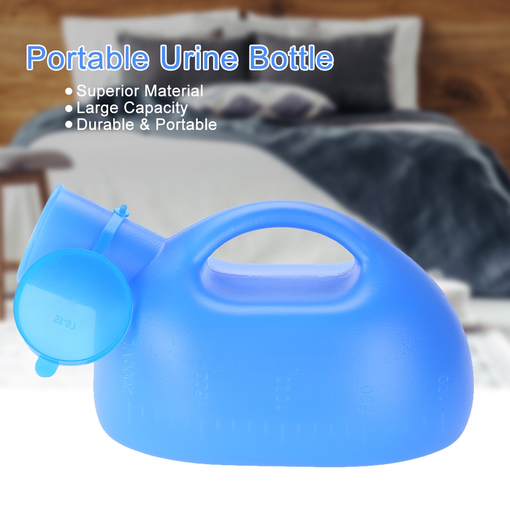 2000ml Portable Outdoor Urine Bottle with Lid Male Pee Urinal Storage ...