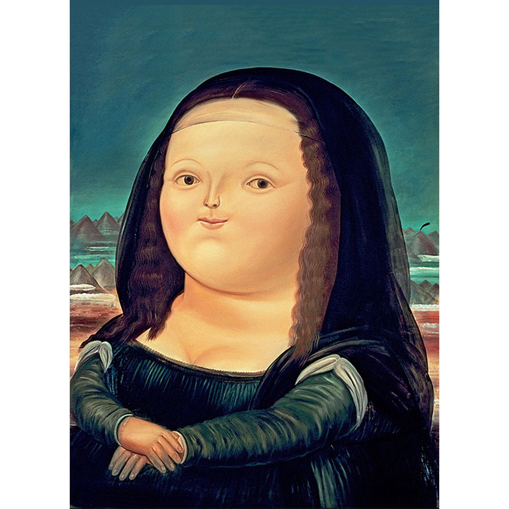 Fernando Botero Mona Lisa Monalisa Pop Art Gallery Canvas Printing For ...