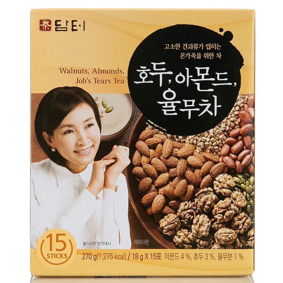 Damtuh Walnut Almond Adlay Tea 270g (15 Sticks) [Korea] | Shopee Singapore