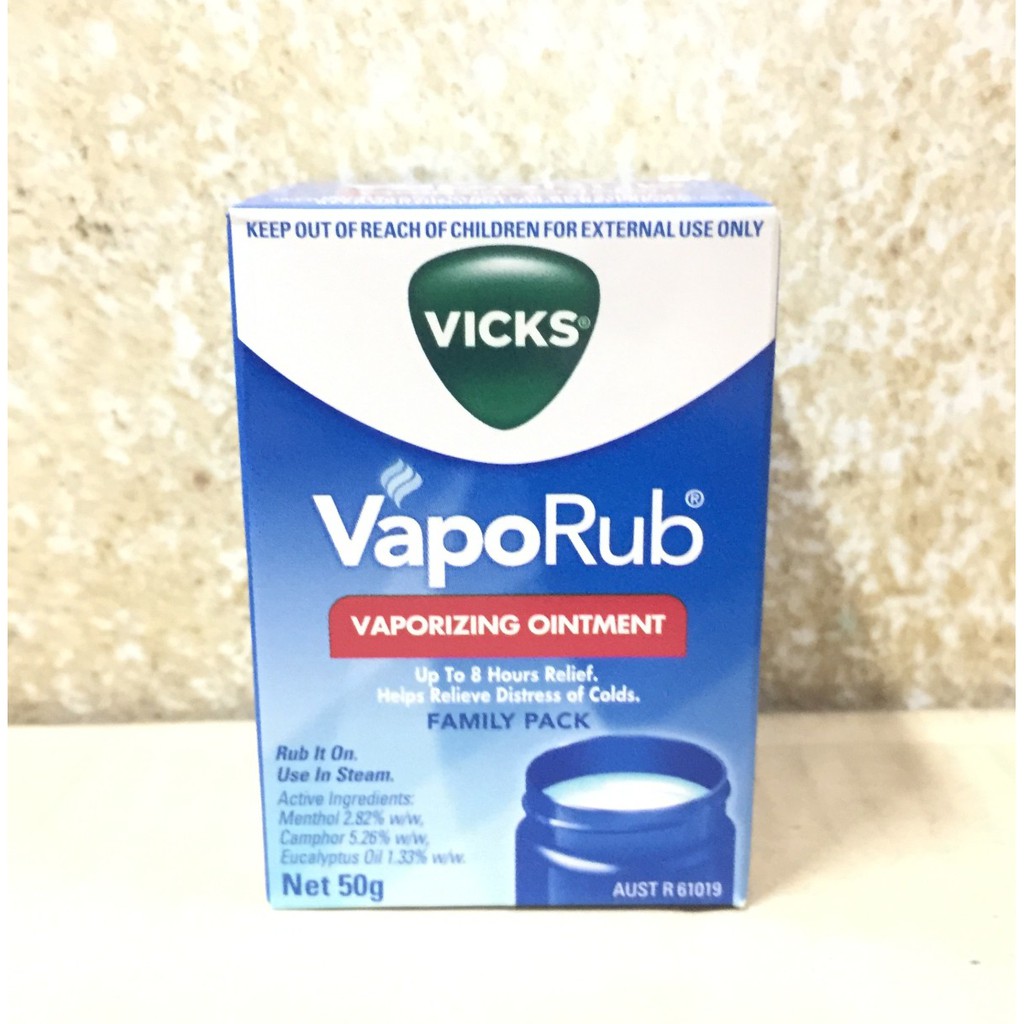 Vicks VapoRub Vaporizing Ointment Family Pack 50 grams | Shopee Singapore