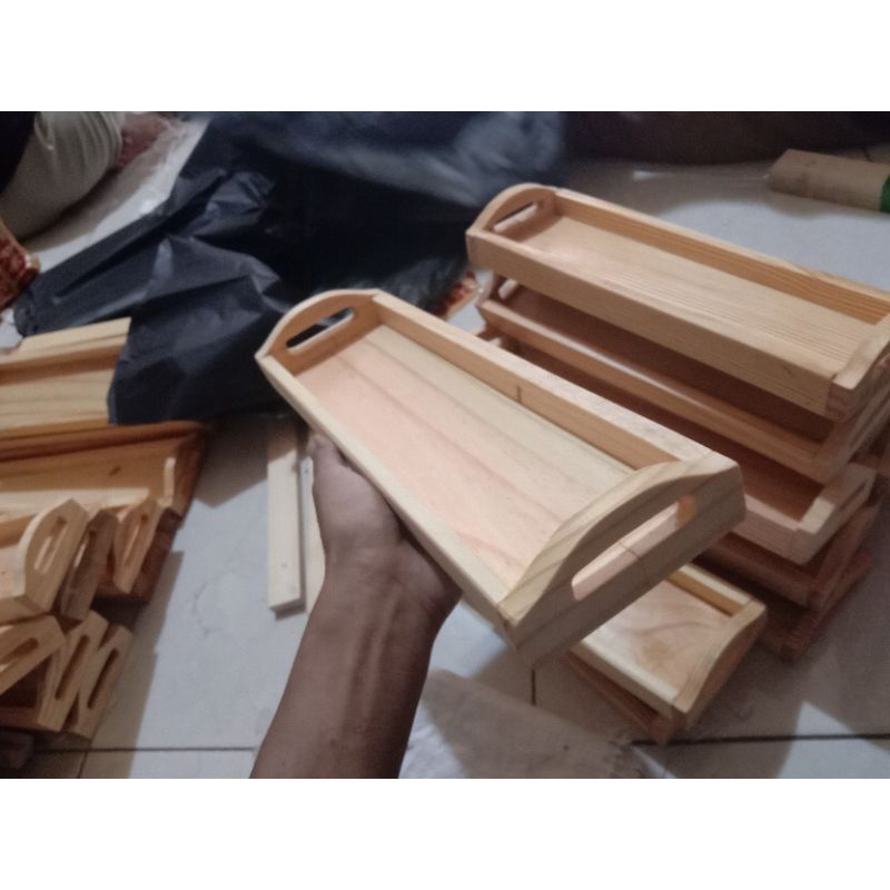 KAYU Wooden Tray/Wooden Tray/Multipurpose Mini Landa Teak Wood Tray ...