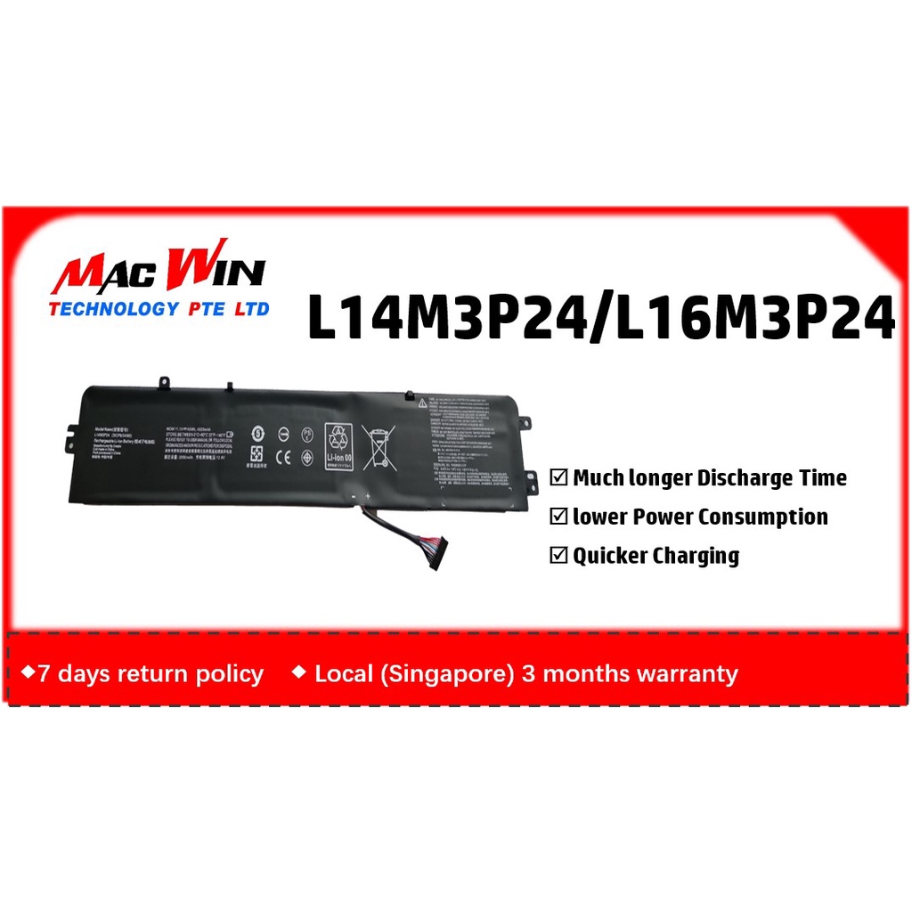 L14M3P24 / L16M3P24 battery for Lenovo Ideapad Y700-14ISK Y520-15IKBN ...