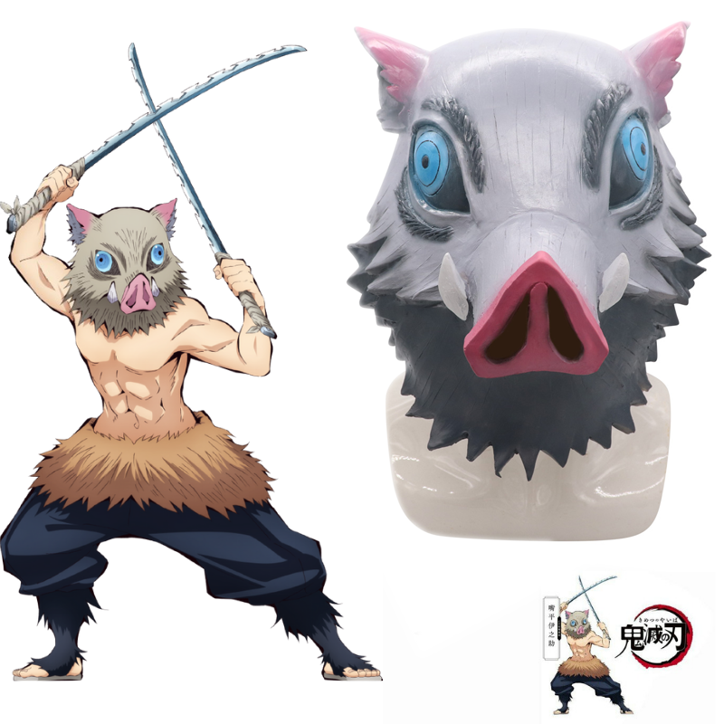 Ready Stock🚀3 Styles Mask Demon Slayer Kimetsu no Yaiba Wild Boar Mask ...
