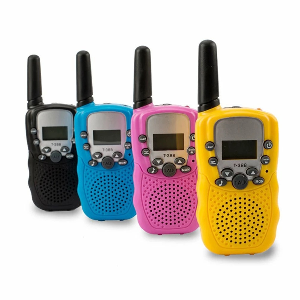 2pcs-Mini Walkie talkie 22 channels push to talk LCD screen range 3 to ...