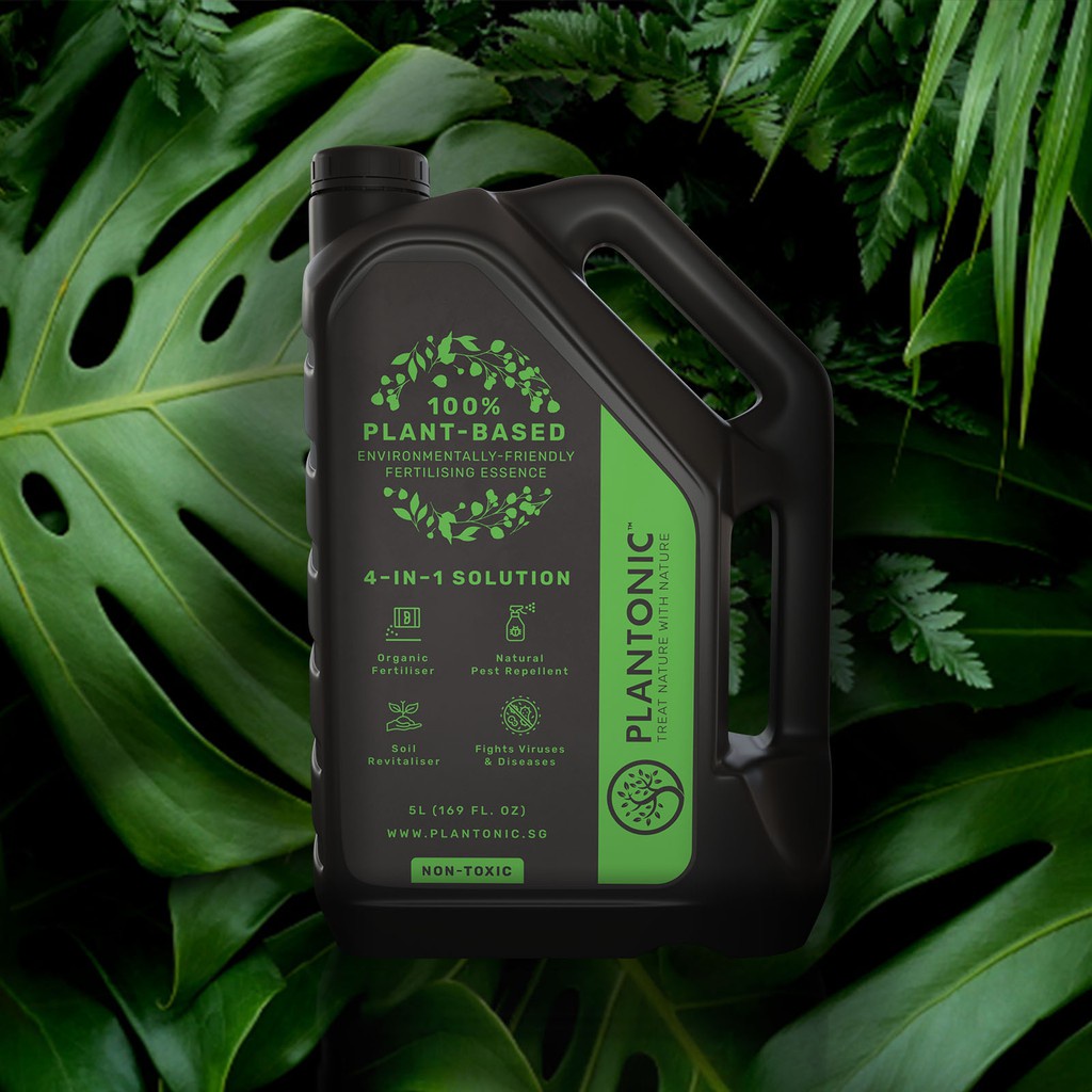 Plantonic 4 in 1 Organic Plant-Based Eco Friendly Fertiliser 5L ...