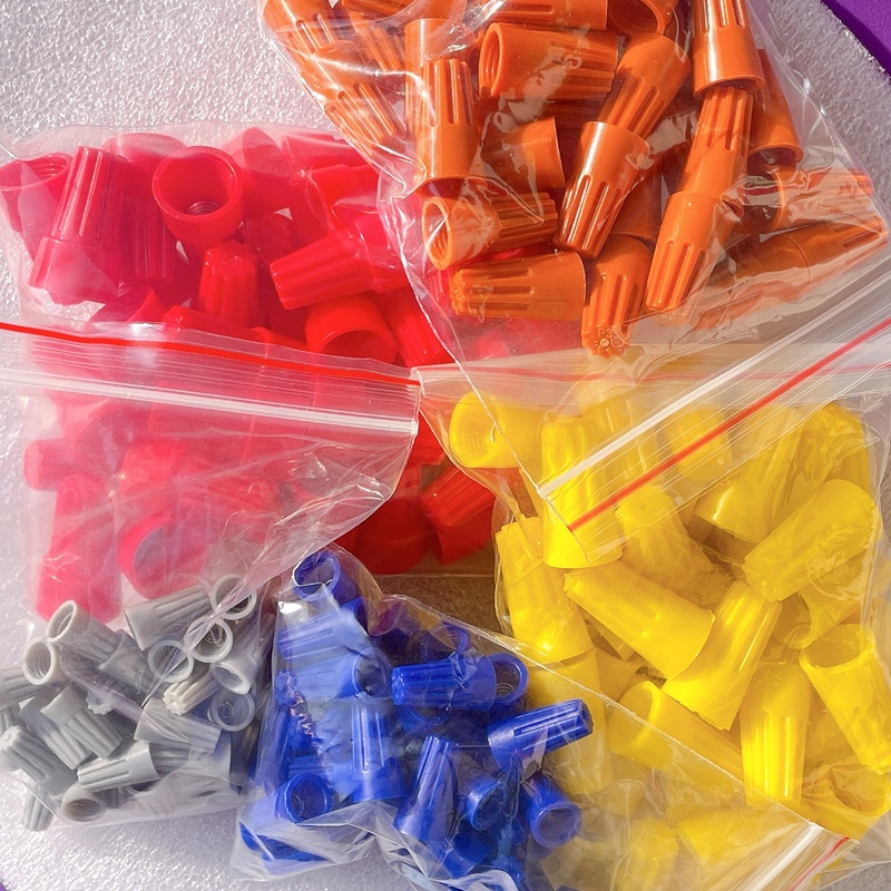 50 pcs spring screw P1 P2 P3 wire connector wire connector rotary close ...