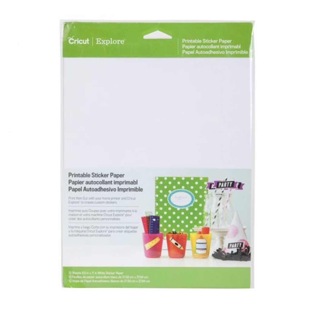 Cricut Printable Sticker Paper 21, 5x28cm 12 pack | Shopee Singapore