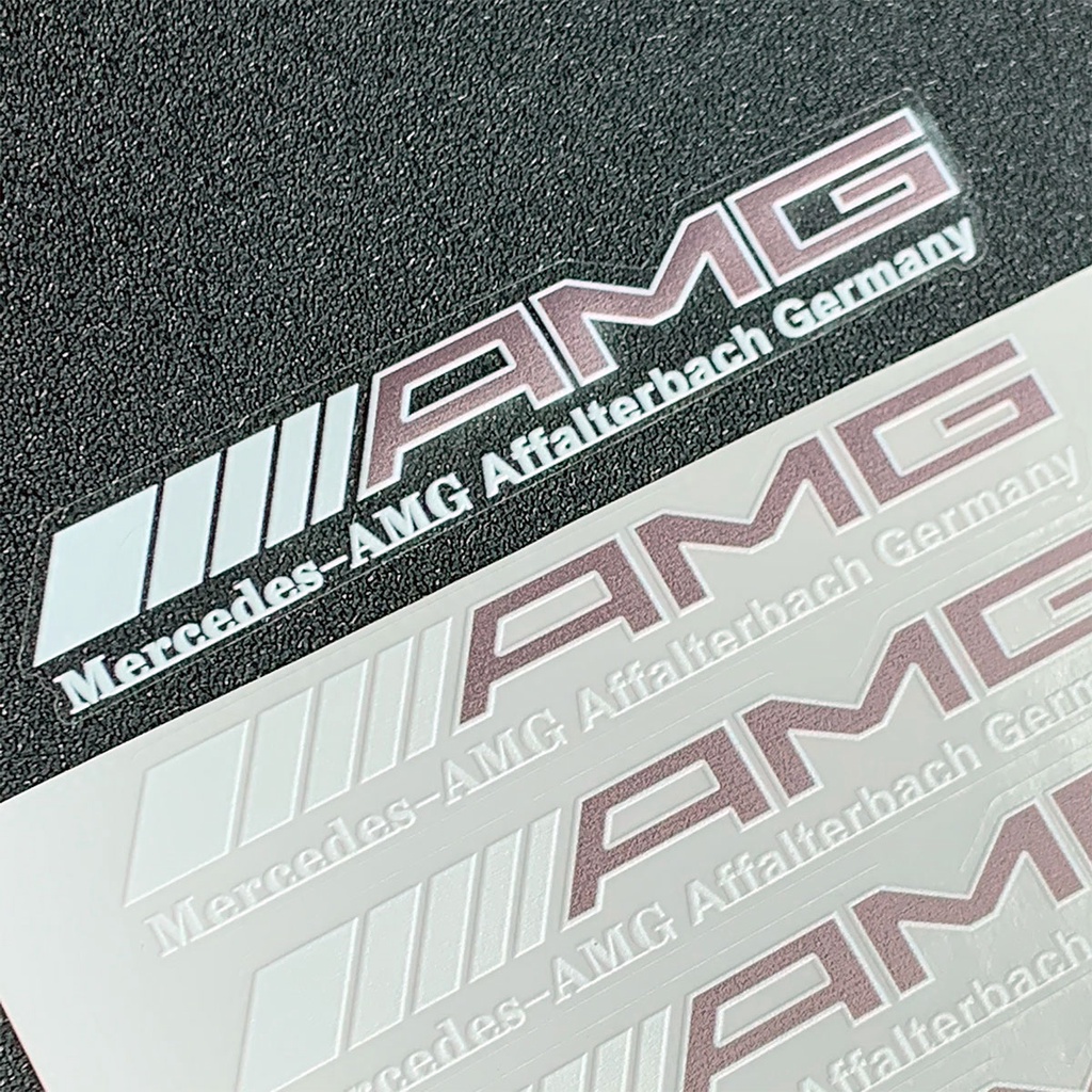 Polymer Mercedes Benz AMG Logo Car Sticker SET | Shopee Singapore