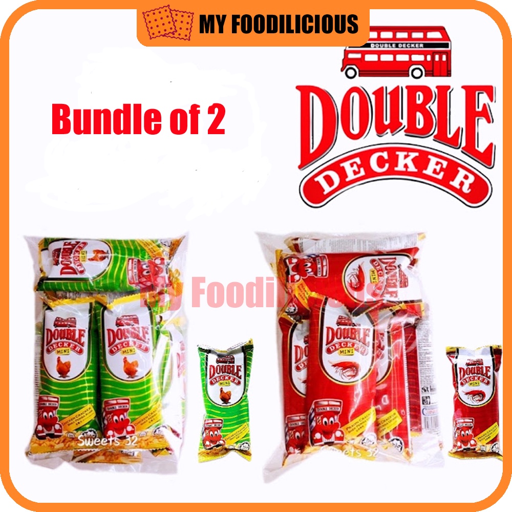 Double Decker Snack 60gx10packs Childhood Snack Birthday Party | Shopee ...
