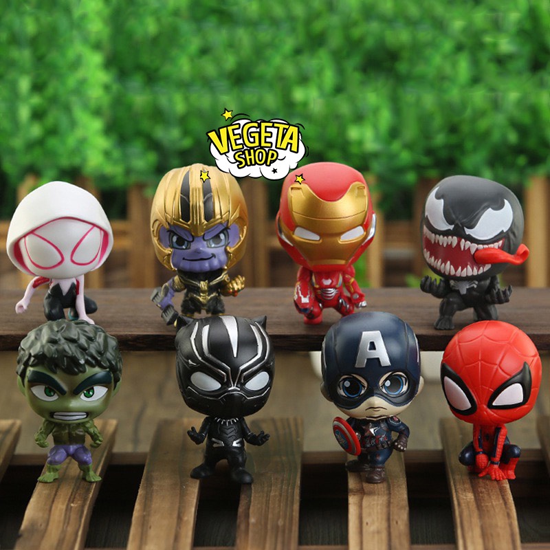 Avengers Marvel DC Model - Spider man Venom Thanos Hulk Black Panther ...