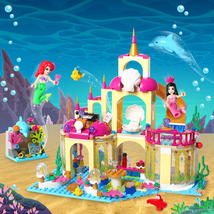 402PCS JG306 Girls Princess Ariel Underwater Palace Mermaid Building ...