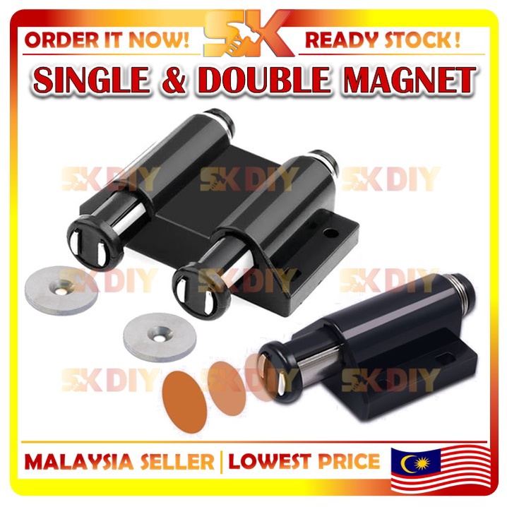 Double Black & Single Black Hi-Fi Cabinet Magnet Door Push To Open Kayu ...
