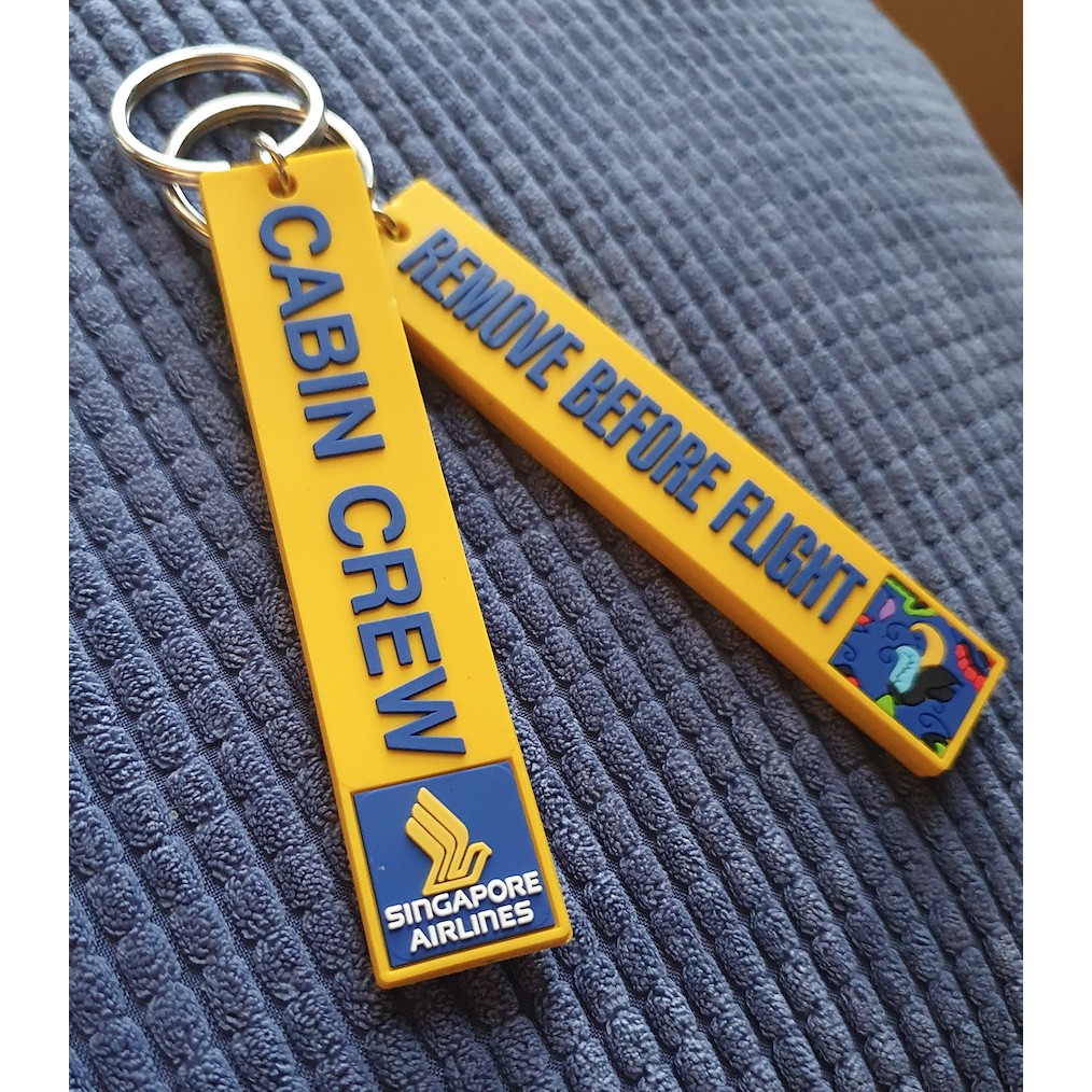 SIA Cabin Crew Keychain (Flexible Rubber) Singapore Airlines | Shopee ...