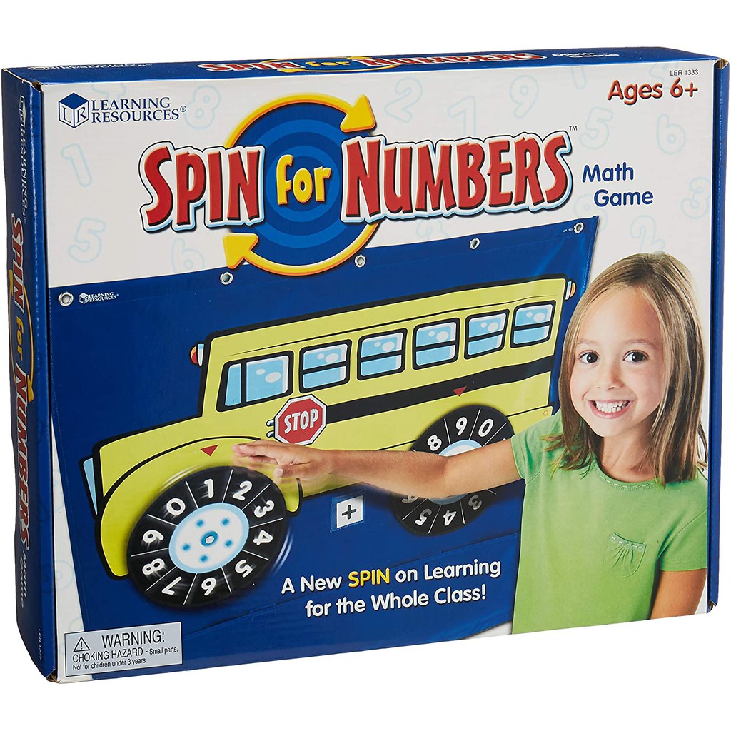 Learning Resources Spin for Number Wheel Game Addition and Subtraction ...