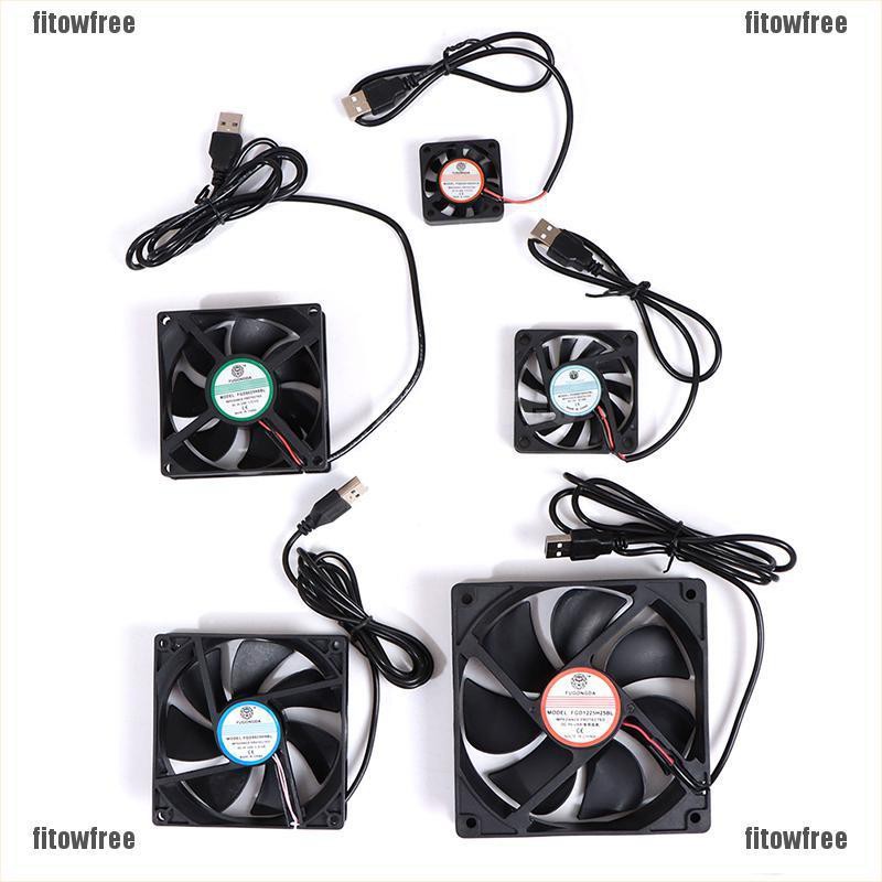 DC 5V USB Brushless Sleeve Bearing Computer Cooling Fan | Shopee Singapore