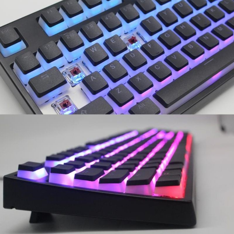 Pudding Keycaps PBT Double Shot Injection Keycap Mechanical Keyboard ...