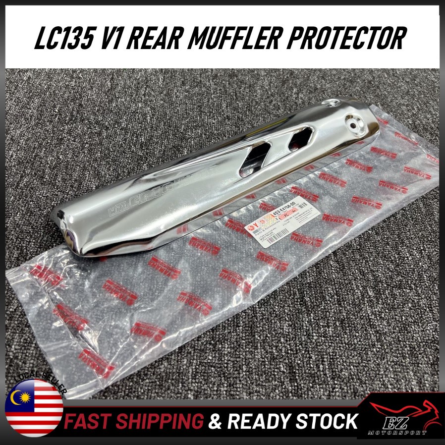 Yamaha Exhaust Muffler Protector Cover Rear YAMAHA LC135 V1 (Chrome ...