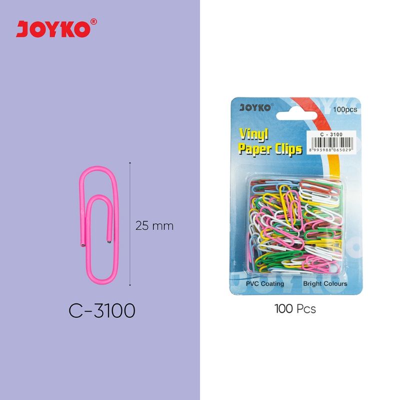 Joyko C-3100 Colorful Paper Clip (1set) | Shopee Singapore