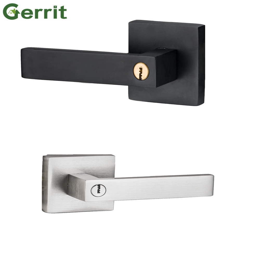 Three Lever Handle Bedroom Door Lock Spherical Lock Single Tongue Door ...