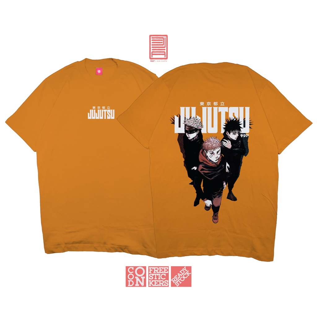 Jujutsu T-Shirt HIGH TOKYO TRIO GOJO ITADORI MEGUMI Japanese Clothes ...