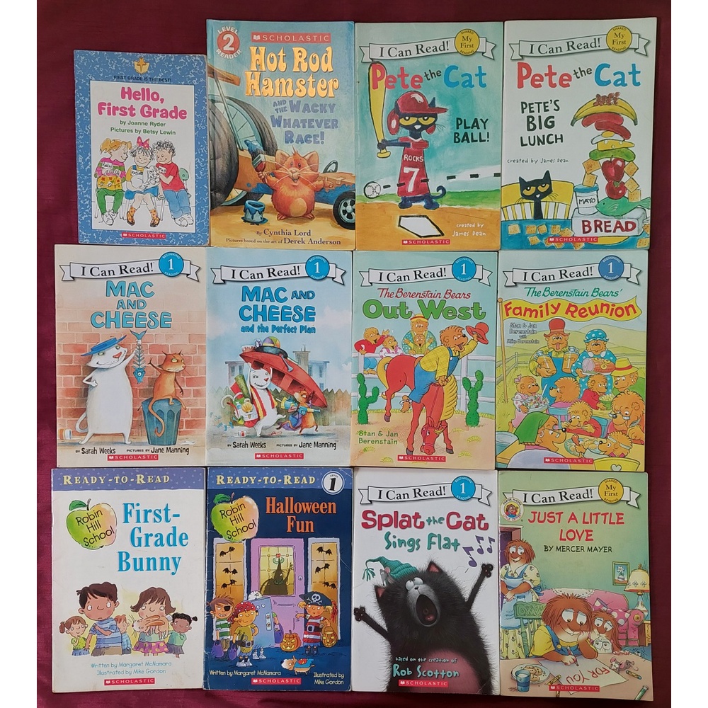 Bundle 1: Scholastic I Can Read, to Read - 12 booklets (steps 1 to 2 ...