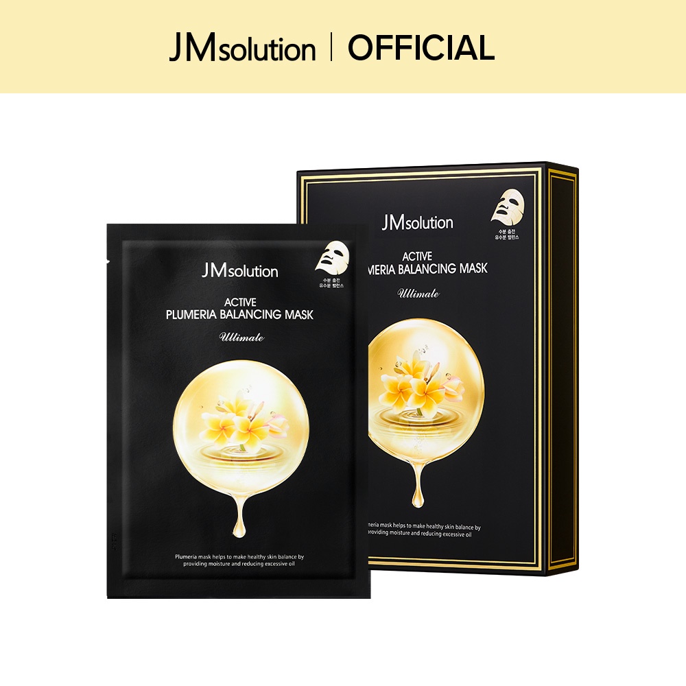 [JMsolution] active plumeria balancing mask ultimate (10sheets) | Shopee Singapore