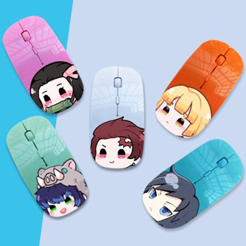 Anime Demon Slayer Kimetsu No Yaiba Ultra Thin Mice USB Optical ...