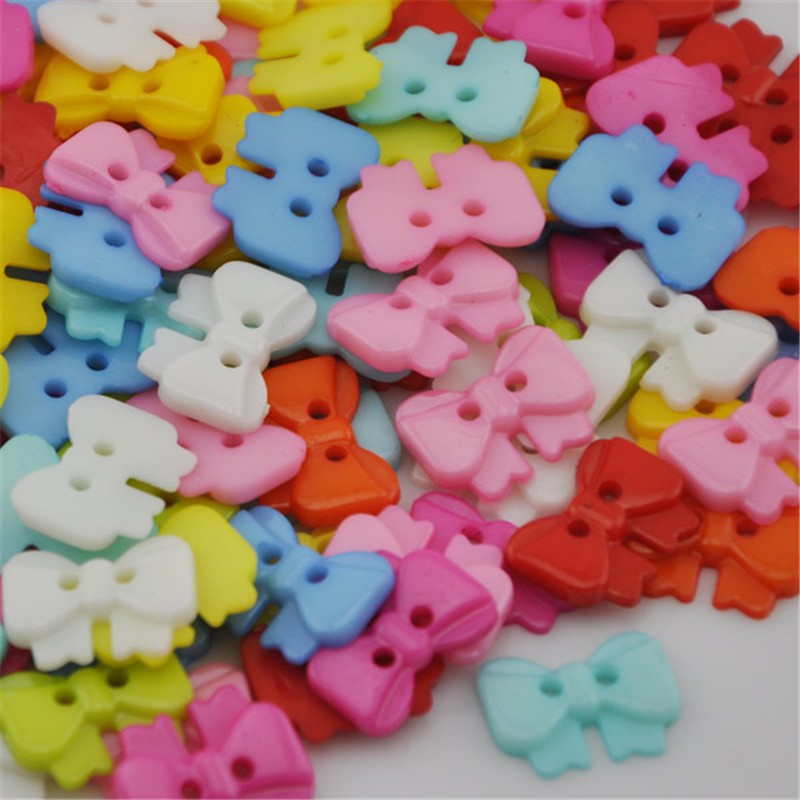 100pcs mix colors cute butterfly sewing buttons Baby/Kid's Sweing ...