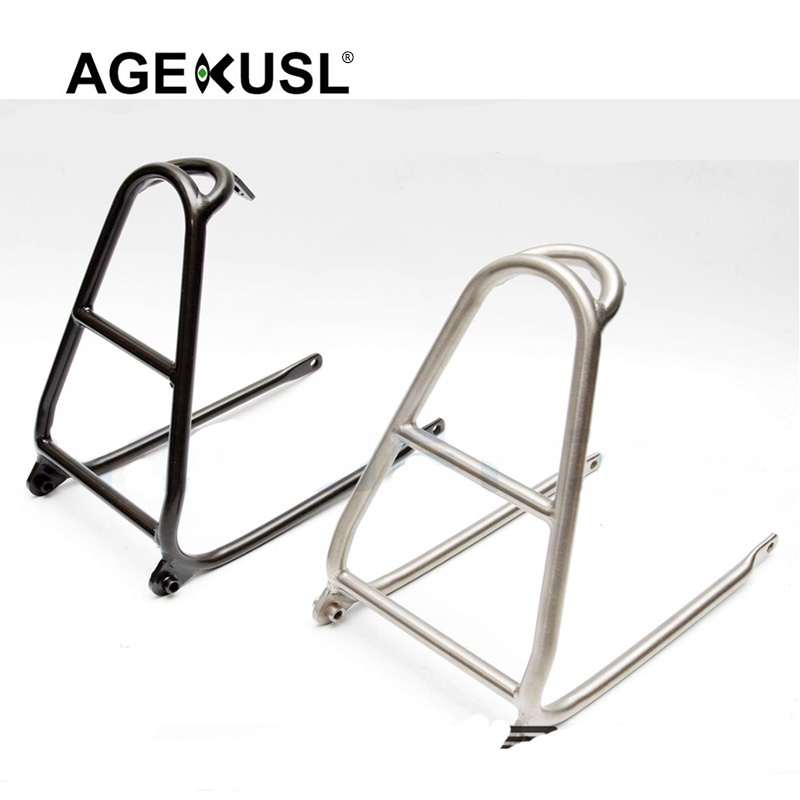 AGEKUSL Bike Rear Racks Easy Wheel Cargo Racks Titanium Alloy Q Mini ...