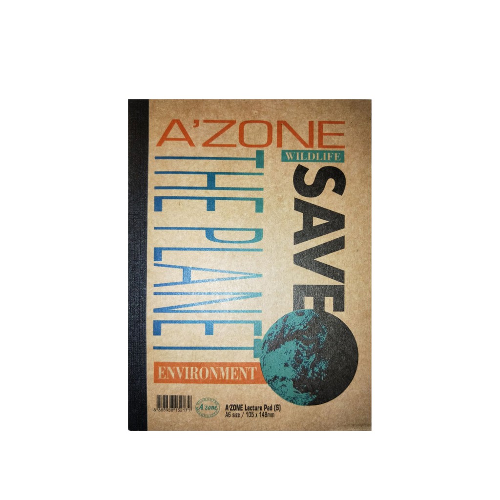 Azone Save The Planet Lecture Pad / A4 7mm ruled / 70gsm / 70 sheets ...