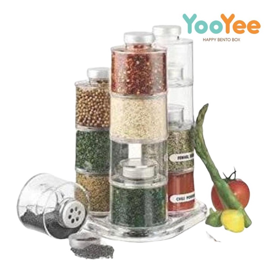 New!! YT017 Spice Tower Seasoning Place (6pcs/set) | Shopee Singapore