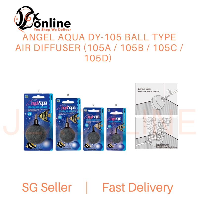 ANGEL AQUA DY-105 Ball Type Air Diffuser (105A / 105B / 105C / 105D ...