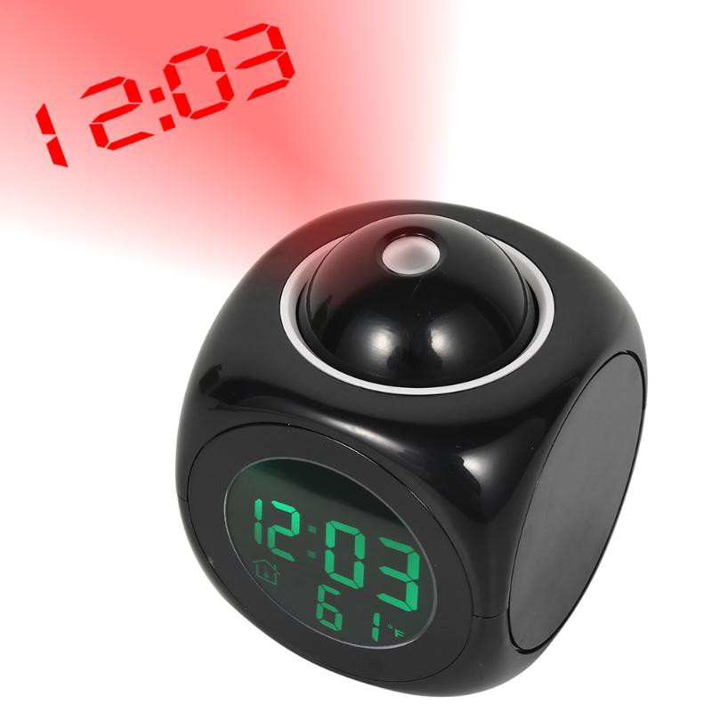 Voice projection clock Digital projector LCD display alarm clock Voice ...