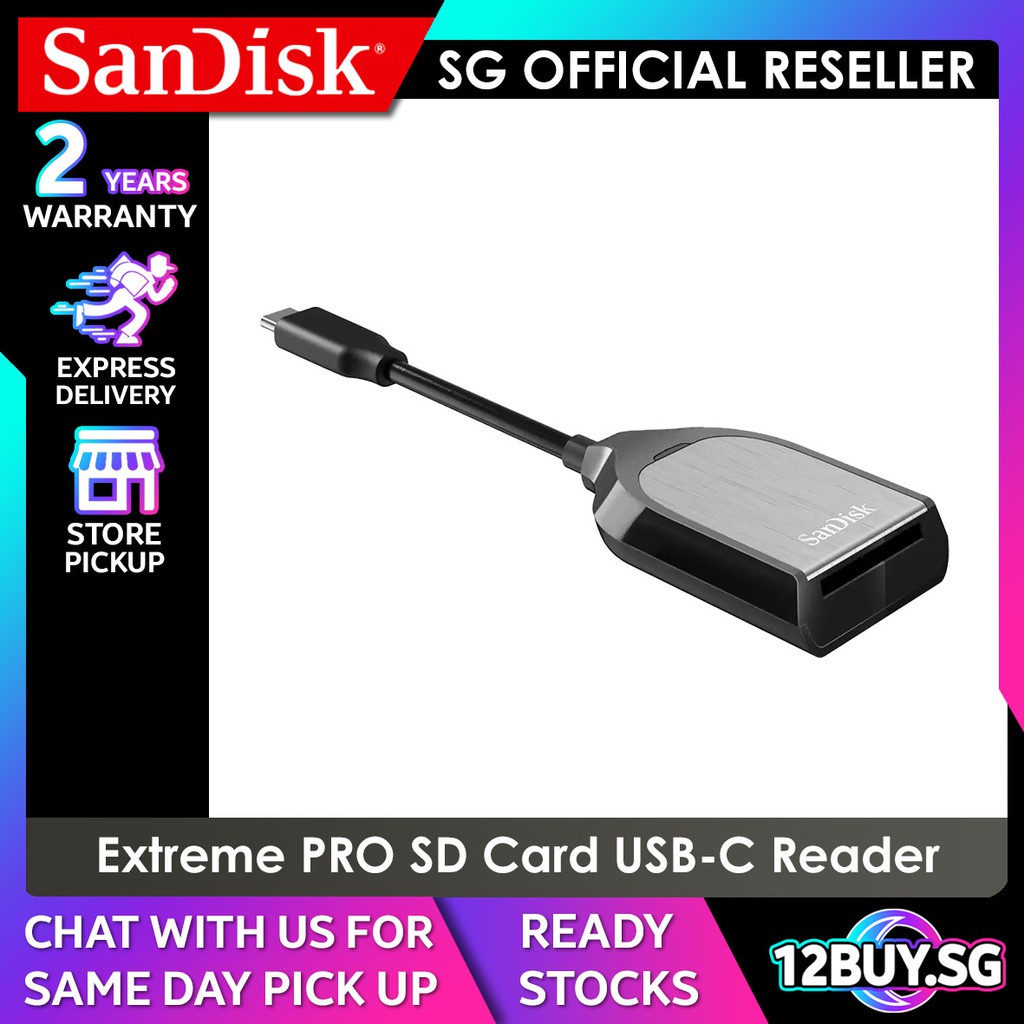 SanDisk Extreme PRO SD UHS-II USB Type-C Card Reader/Writer DR409 12BUY ...