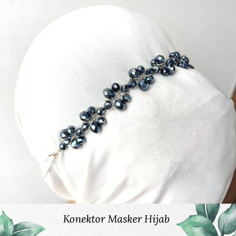 Women's Mask Connector Hijab Strap Hook Female Luxury Czech Crystal ...
