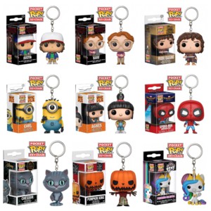 Funko POP! Keychain (Dustin, Barb, Stranger Things, Minion, Agnes ...