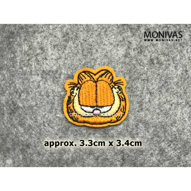 Mini Garfield Head Iron On Patch DIY Sewing Crafting Decorations ...