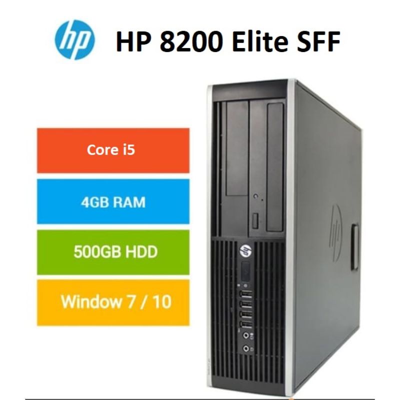 HP 8200 Elite Sff desktop pc Komputer Monitor 19inch wide screen FULL ...
