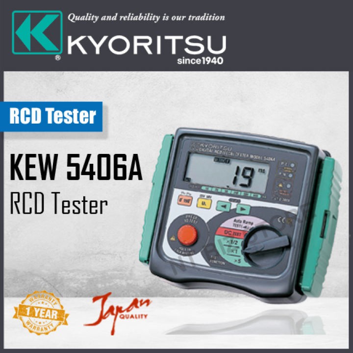 Kyoritsu 5406A Digital RCD Testers (Made in Japan) | Shopee Singapore