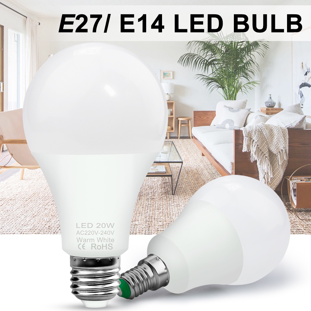 E27 LED Bulb Light 3W 6W 9W 12W 15W 18W 20W LED Lamp E14 Spotlight ...