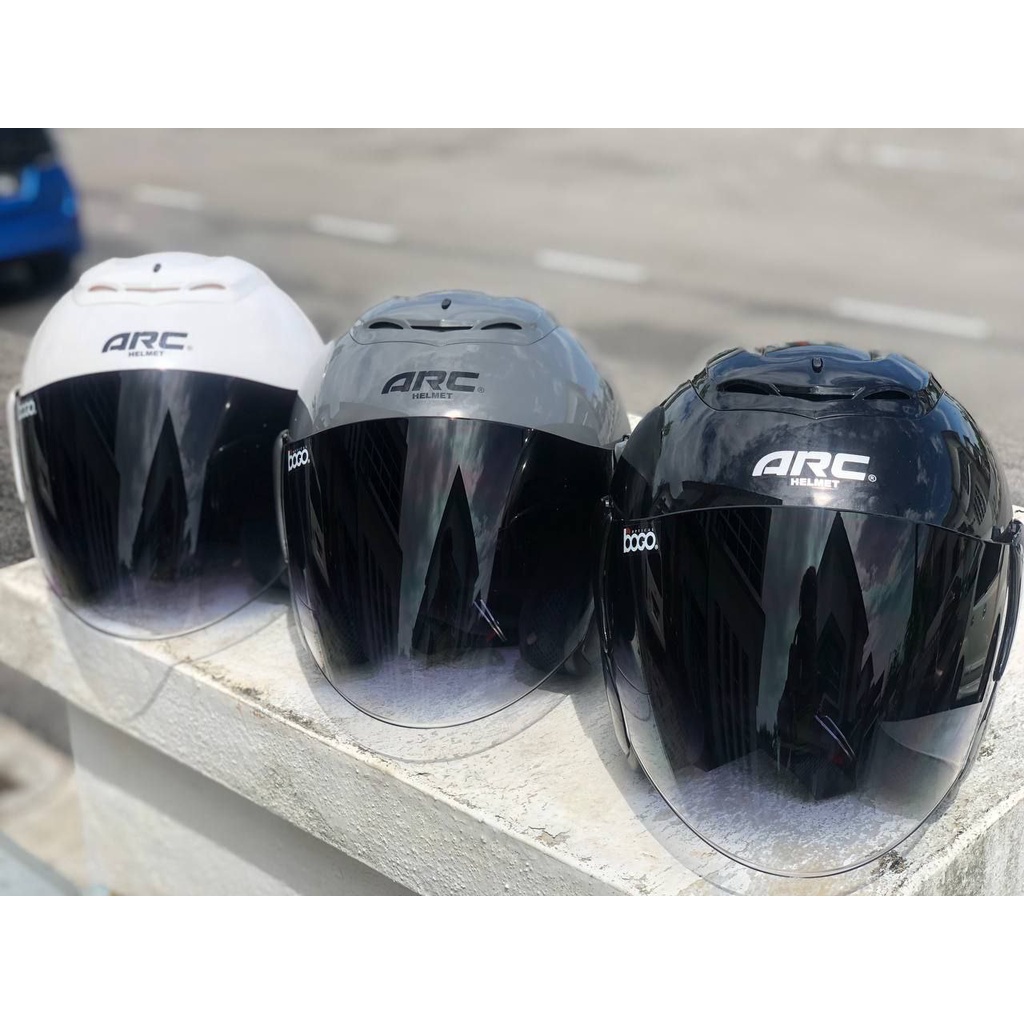 Helmet ARC Ritz Modern Nardo Grey Version 2 V2 | Shopee Singapore