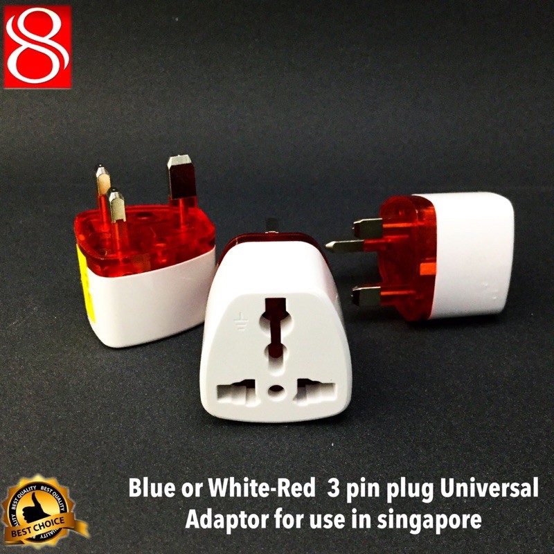 (3 pcs Bundle Deal) Universal Travel Adaptor/ 3 pin plug adaptor for ...