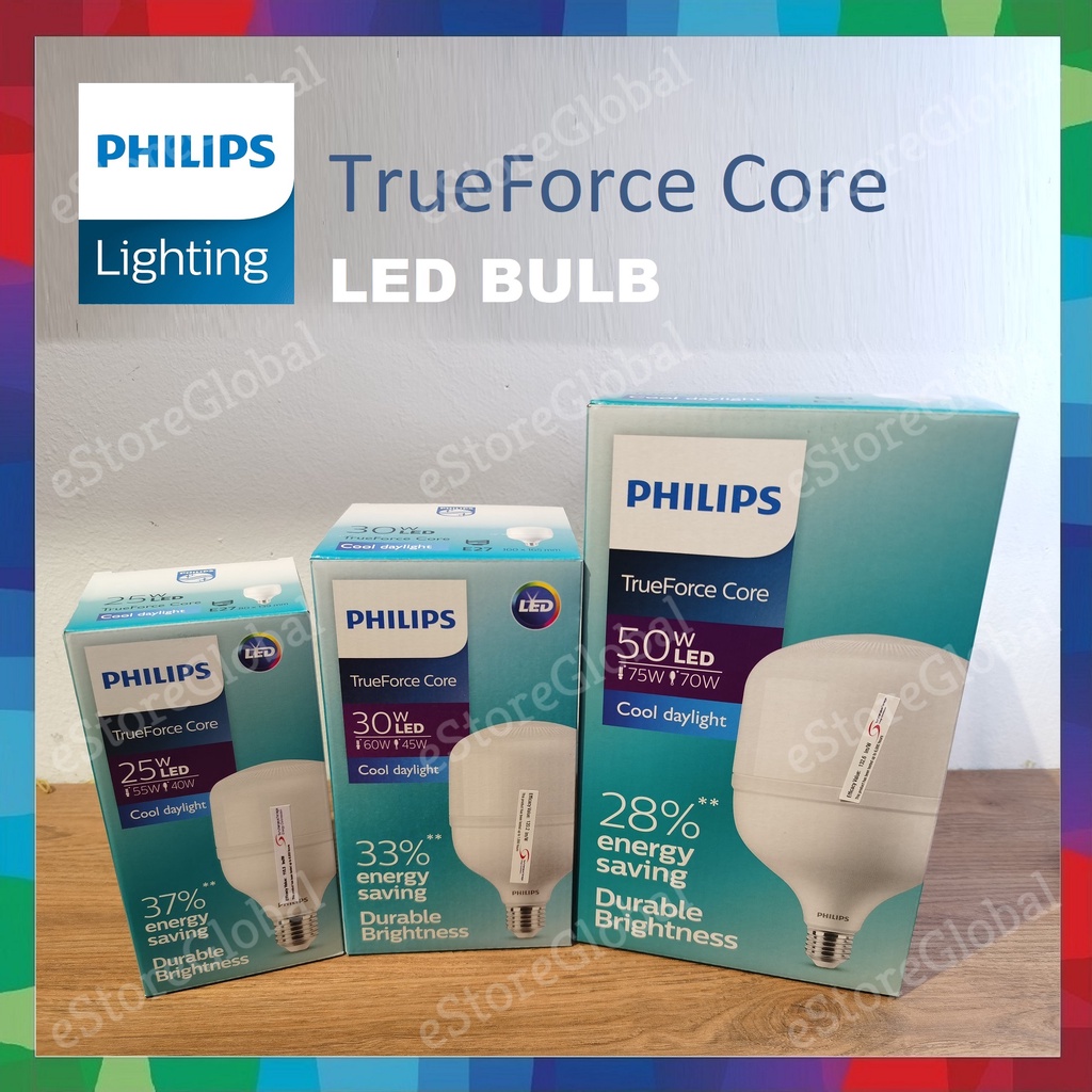 Philips 25w 30w 50w LED Hi Bay Bulb TrueForce Core Industrial Bulb E27 / Mentol LED Watt Besar ...