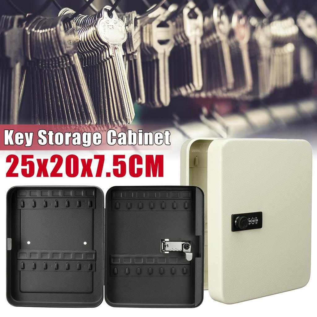 Multi Keys Safe Storage Box Combination/Key Lock Spare Car Keys ...